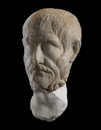 Head of a male statue | Acropolis Museum | Official website